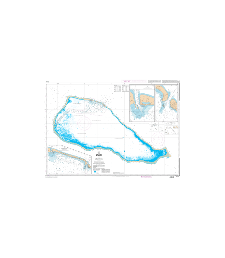 Carte marine Shom numérique 7373 - Rangiroa - Carte marine numériqu...