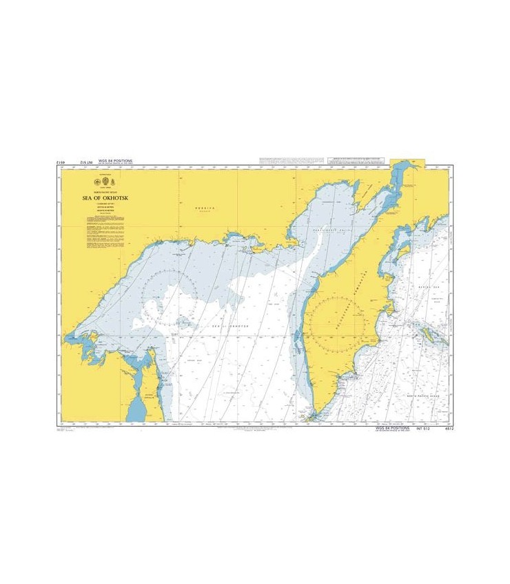 Carte marine Shom Admiralty 4512 - Sea of Okhotsk - Carte marine pa...