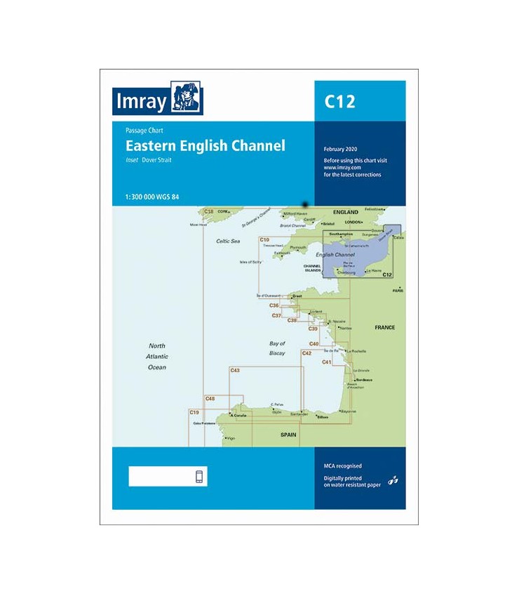 Carte marine Imray - C12 Eastern English Channel - Cartes marines