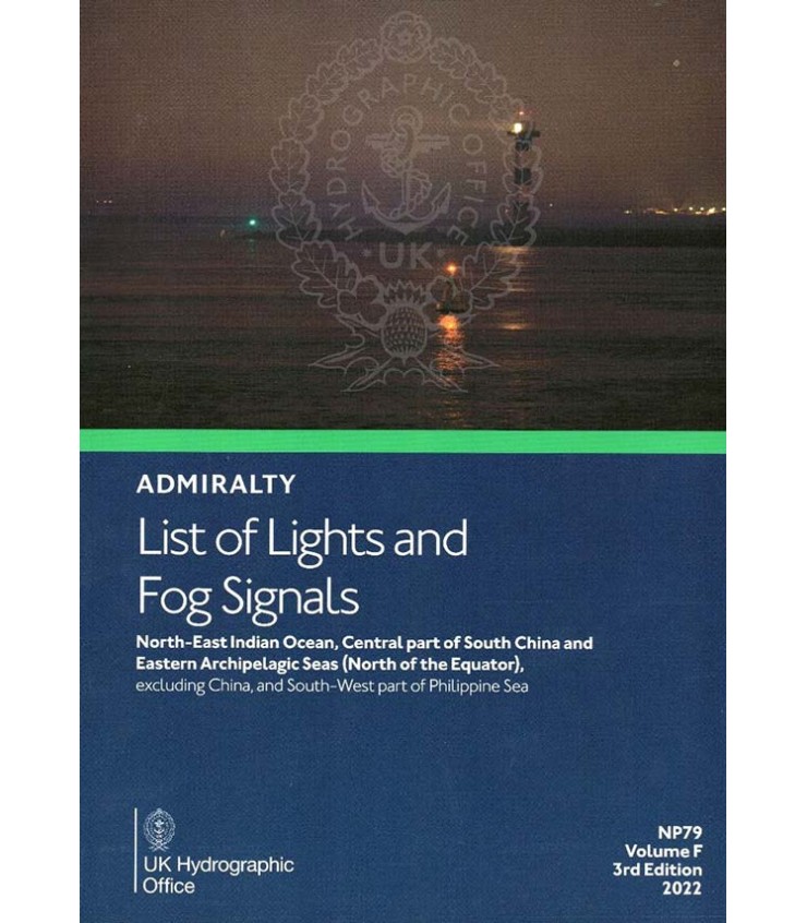 NP79 Vol F Admiralty List of Lights and Fog Signals - North East Indian ...